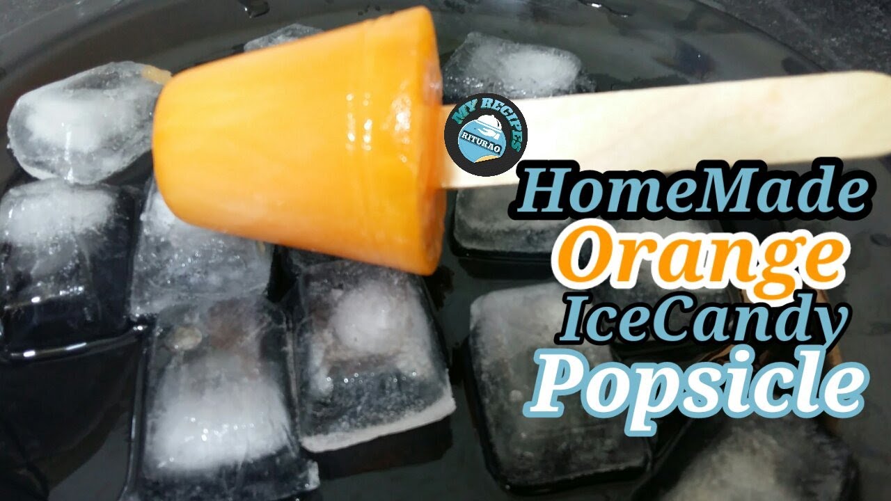 Tang Orange Ice Candy / Orange Home Made Ice Candy /Tasty Orange ...