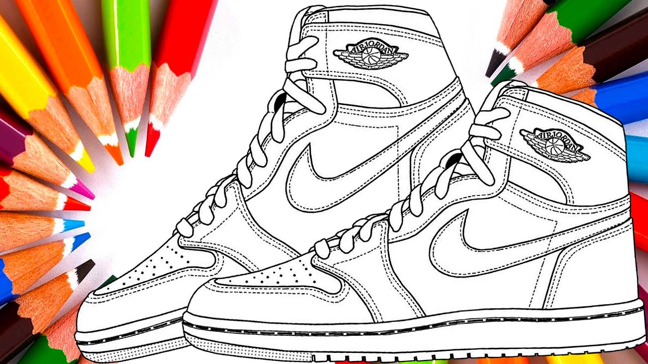 Customizing Nike Sneakers | Bold and Unique Color Ideas! Coloring book ...