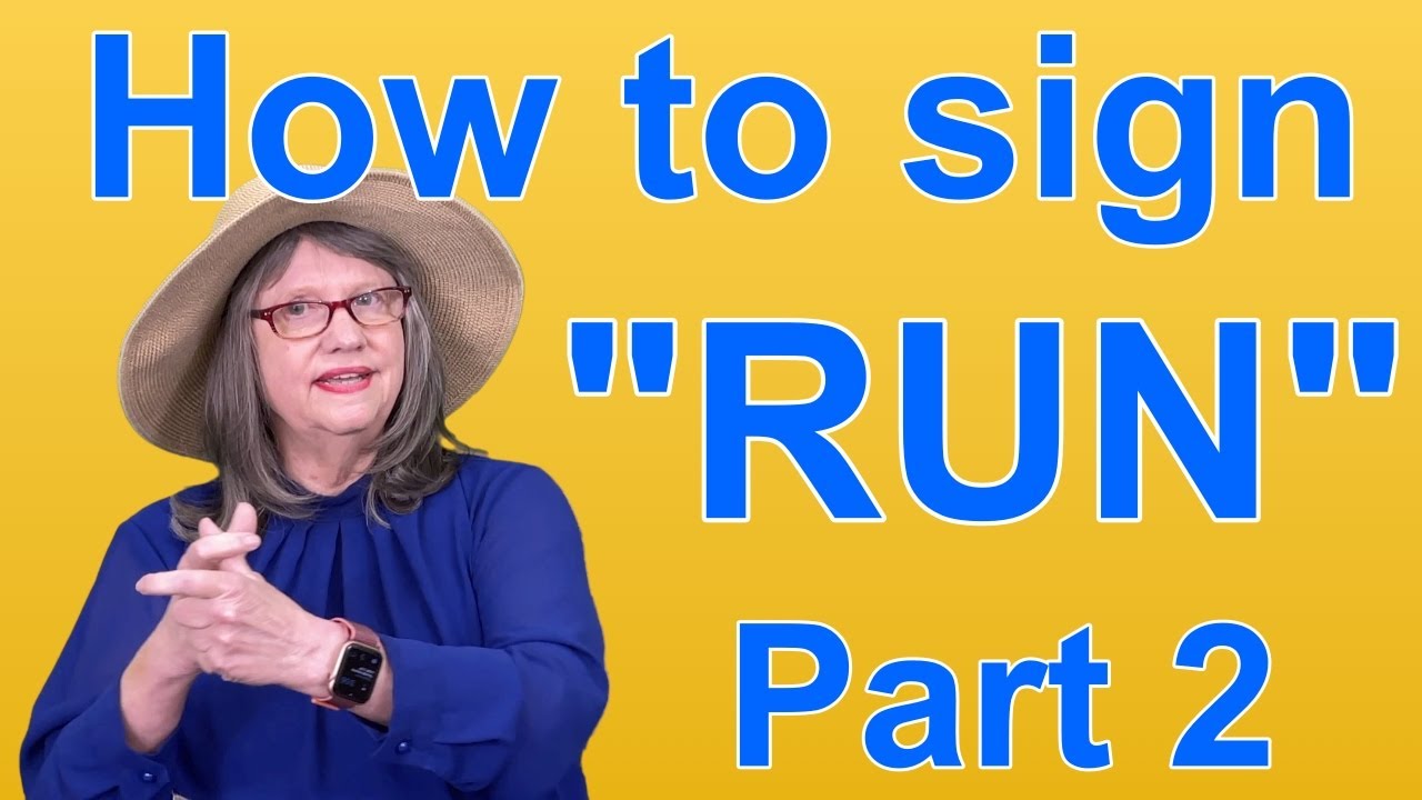 How To Sign RUN, Part 2 — ASL Word Of The Day — Word 47 - YouTube