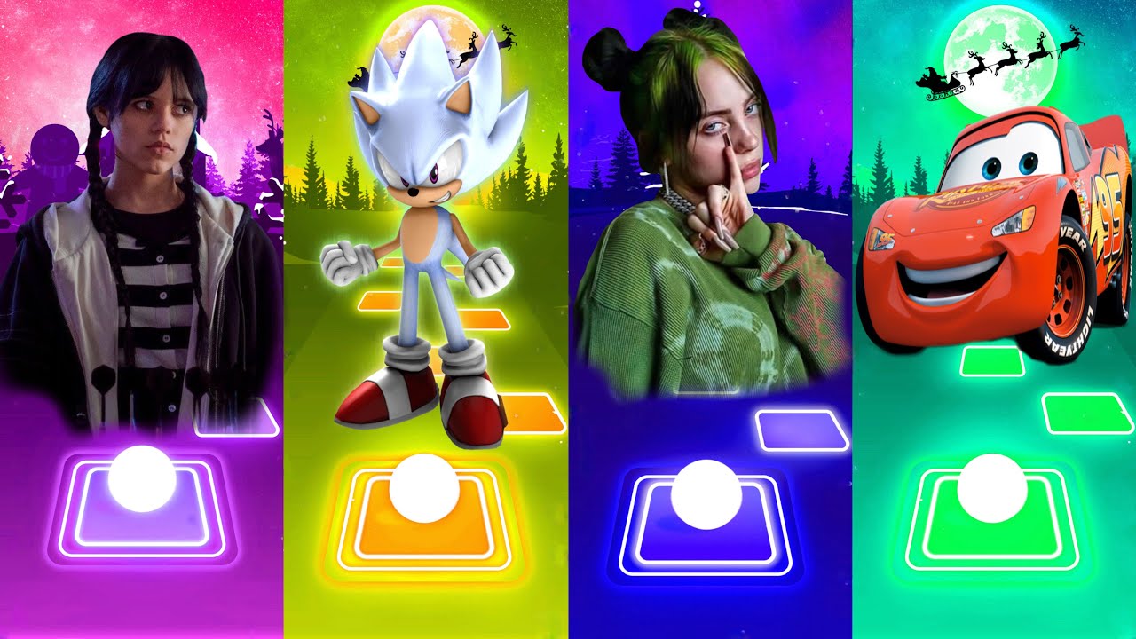 Wednesday Addams vs Sonic Prime vs Billie Eilish vs McQueen - YouTube