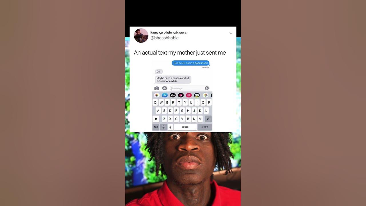 An actual text my mother just sent me - YouTube