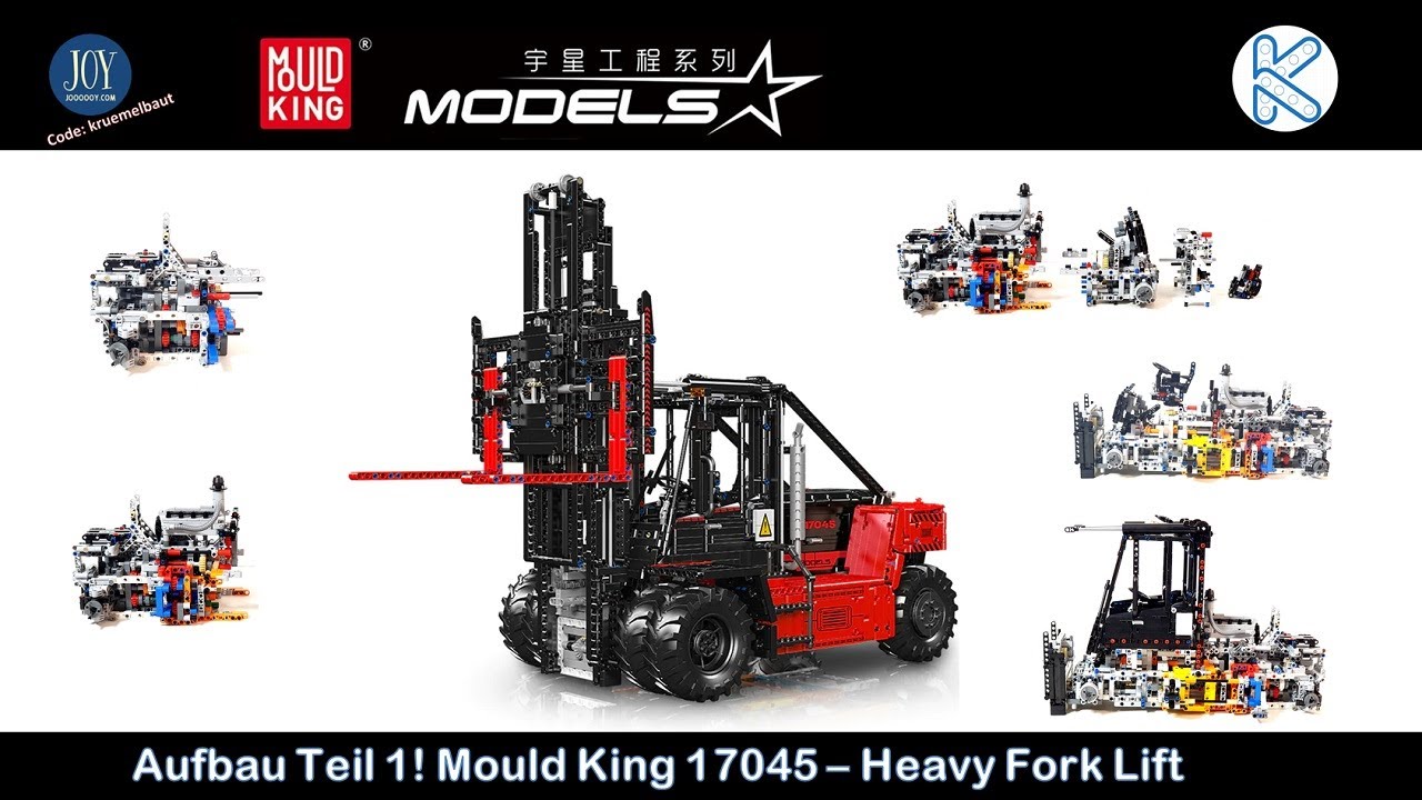 Ein riesiger Gabelstapler! Aufbau Teil 1! Mould King 17044 / 17045 ...
