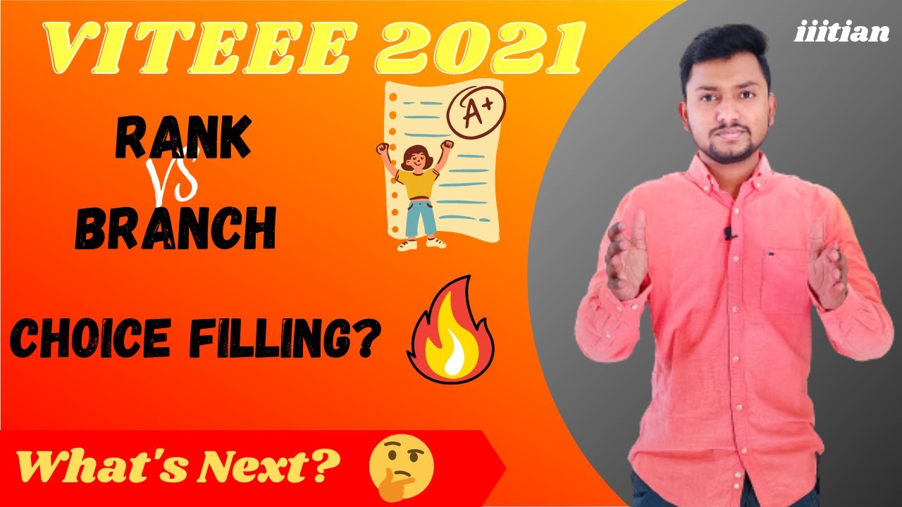 VITEEE 2021 Ranks VS Branch 🔥/ viteee 2021 counselling/ viteee details ...