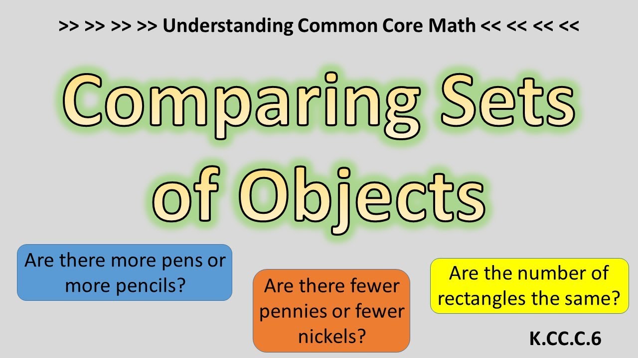 Understanding Common Core Math (Standard K.CC.C.6) - YouTube