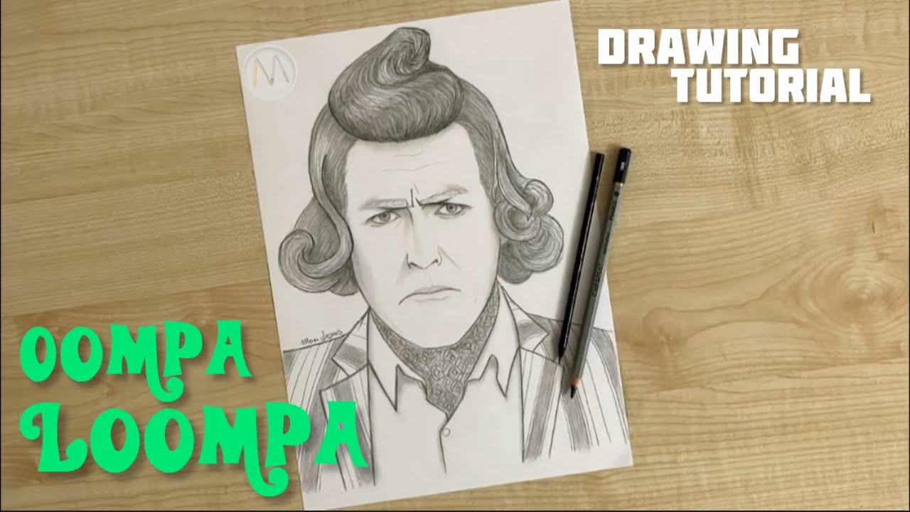 How to draw Oompa Loompa from Wonka / Oompa Loompa drawing tutorial ...