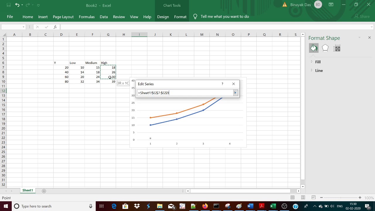 Line Chart Controlling Y And X Axes Ms Excel - Youtube