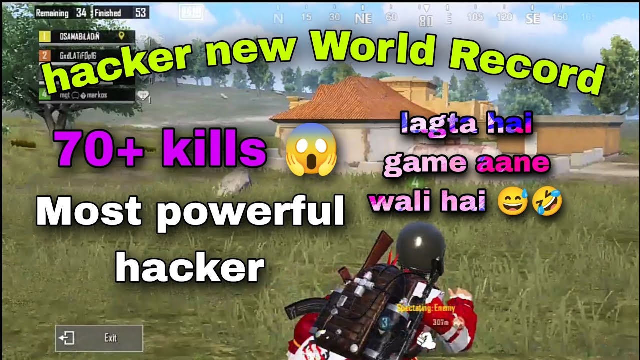 Most powerful hacker in BGMI || 70+kills world record 😱 - YouTube