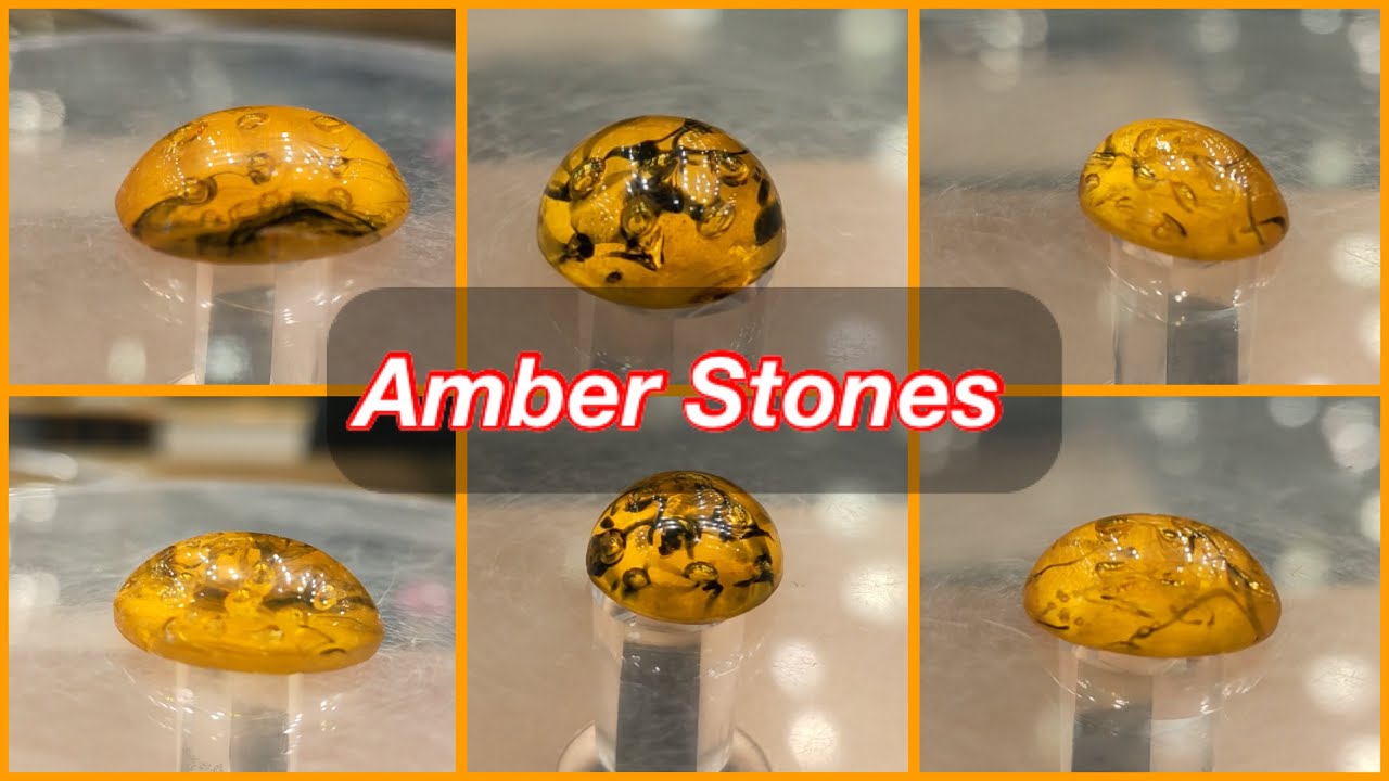 Top 3 Amber Stones in Different shapes & Sizes |Original Amber | Stone ...