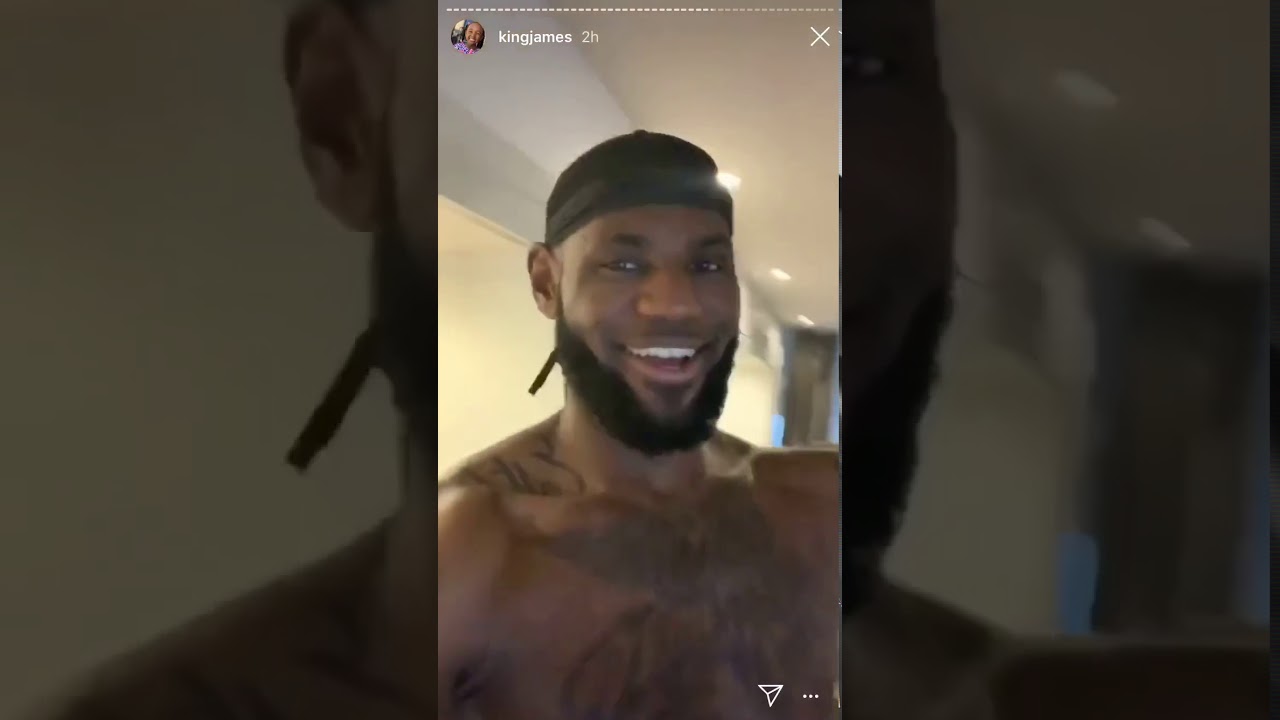 LeBron IG story (bopping to JT) - YouTube