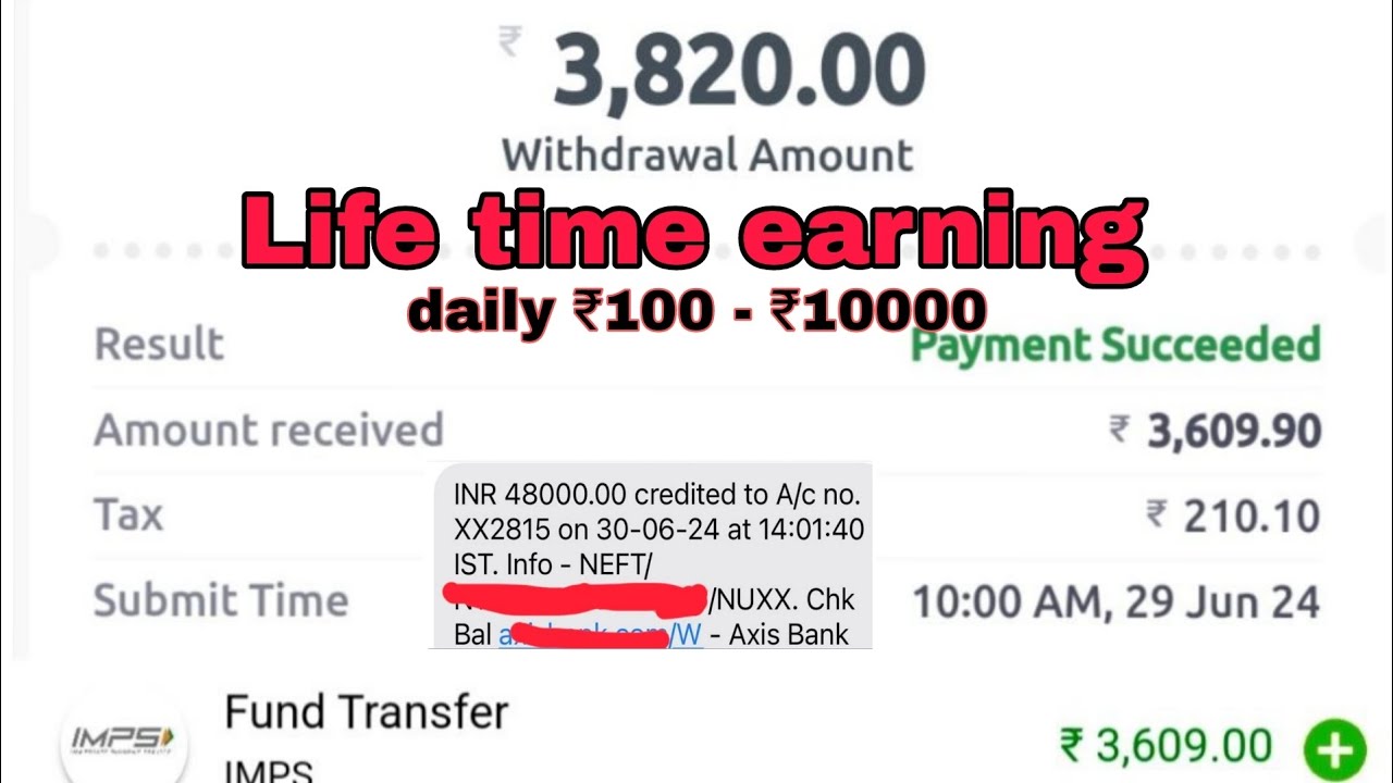 New Erning App Without Investment 💥 | Life Time Earning App - YouTube