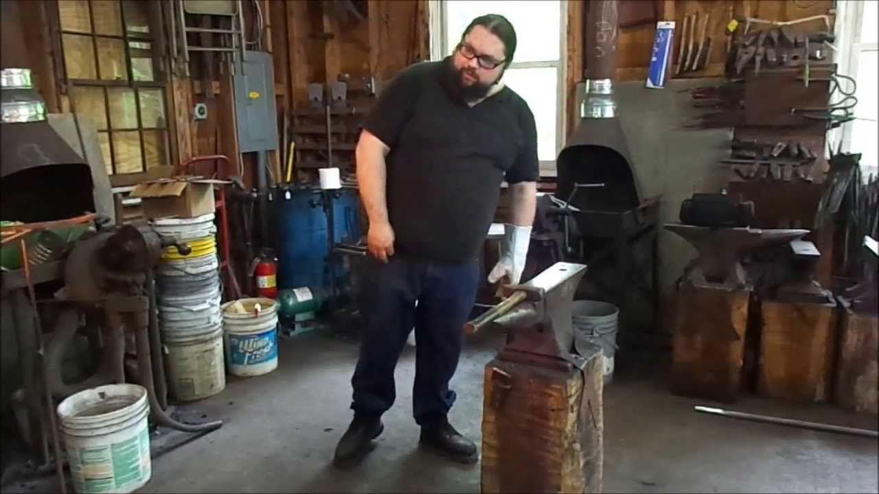 viking pattern welding demo prt1 - YouTube