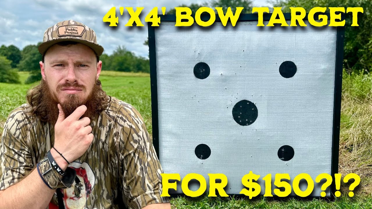 HUGE DIY ARCHERY TARGET || 4’X4’ Bow Target - Incredibly Easy and Cheap ...