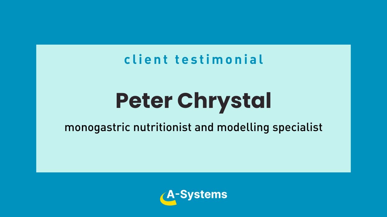 Testimony of Peter Chrystal, monogastric nutritionist and modelling ...