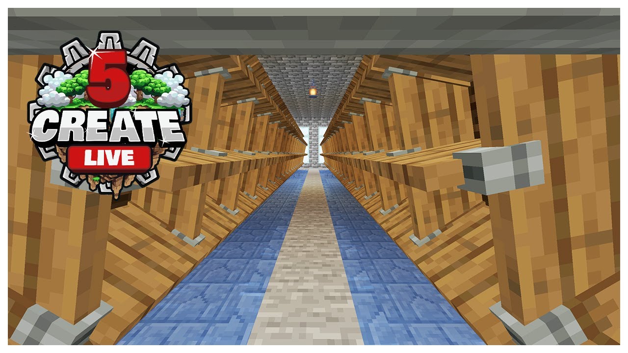 120 Wasserräder und unendlich BURGER | Create Live 5 SKY - YouTube