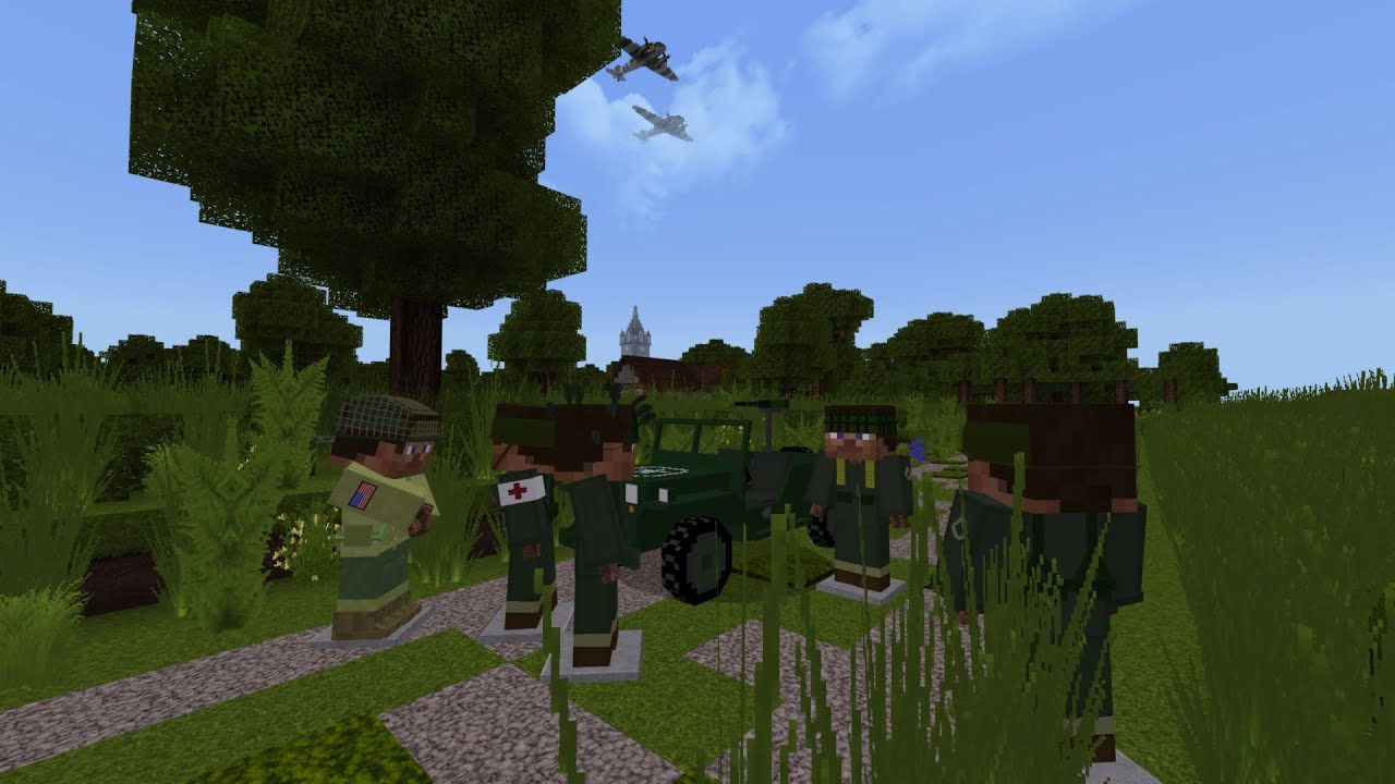 Map WW2 Minecraft [France & pacifique] - YouTube