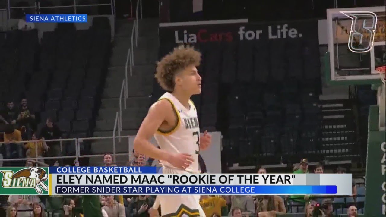 Former Snider star Michael Eley of Siena College named MAAC Rookie of ...