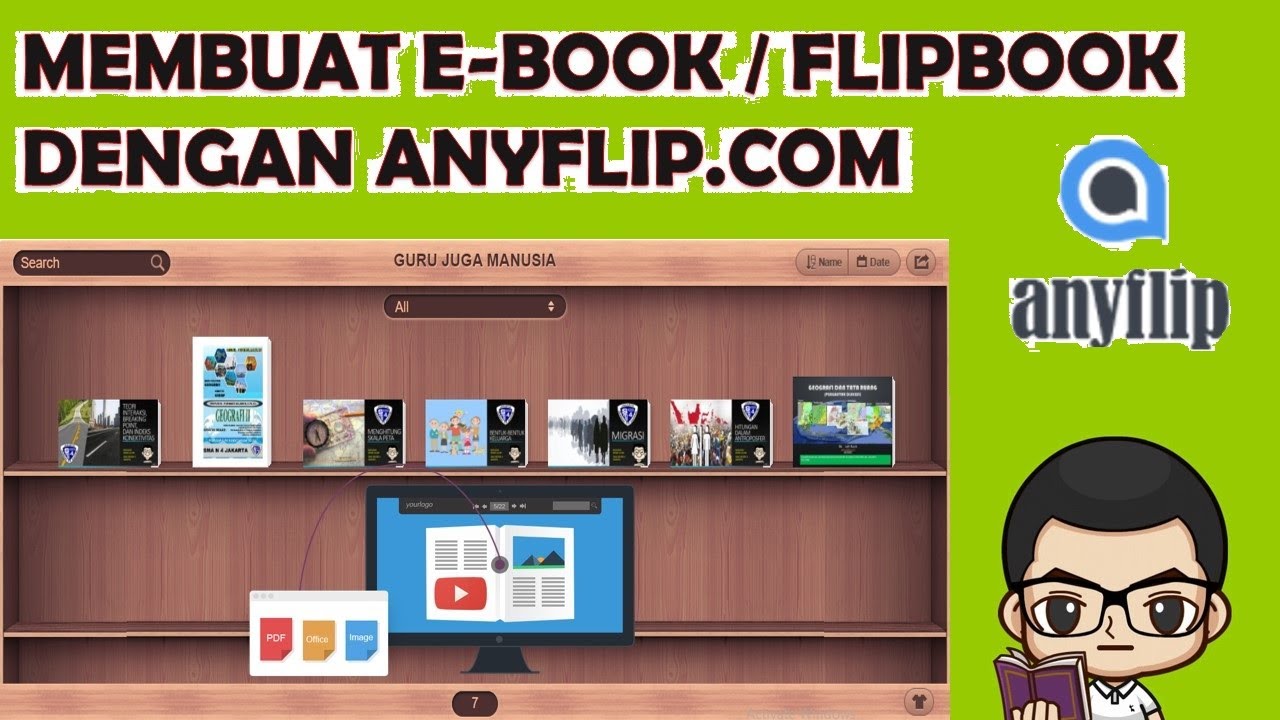 TUTORIAL MEMBUAT E-BOOK/FLIPBOOK DENGAN ANYFLIP.COM - YouTube