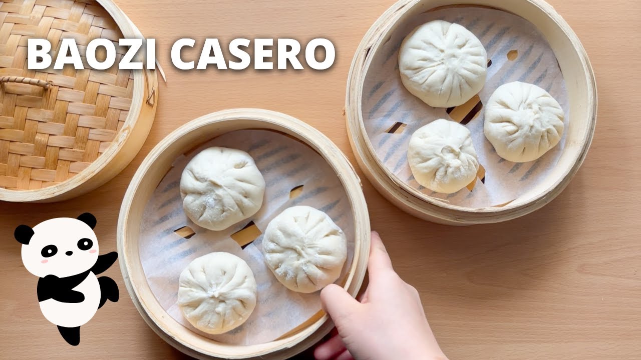 Cómo hacer Baozis (receta de pan chino relleno de carne) | Cocina con ...