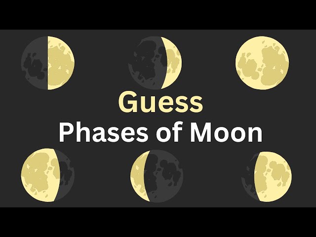 Moon Phases Names Quiz