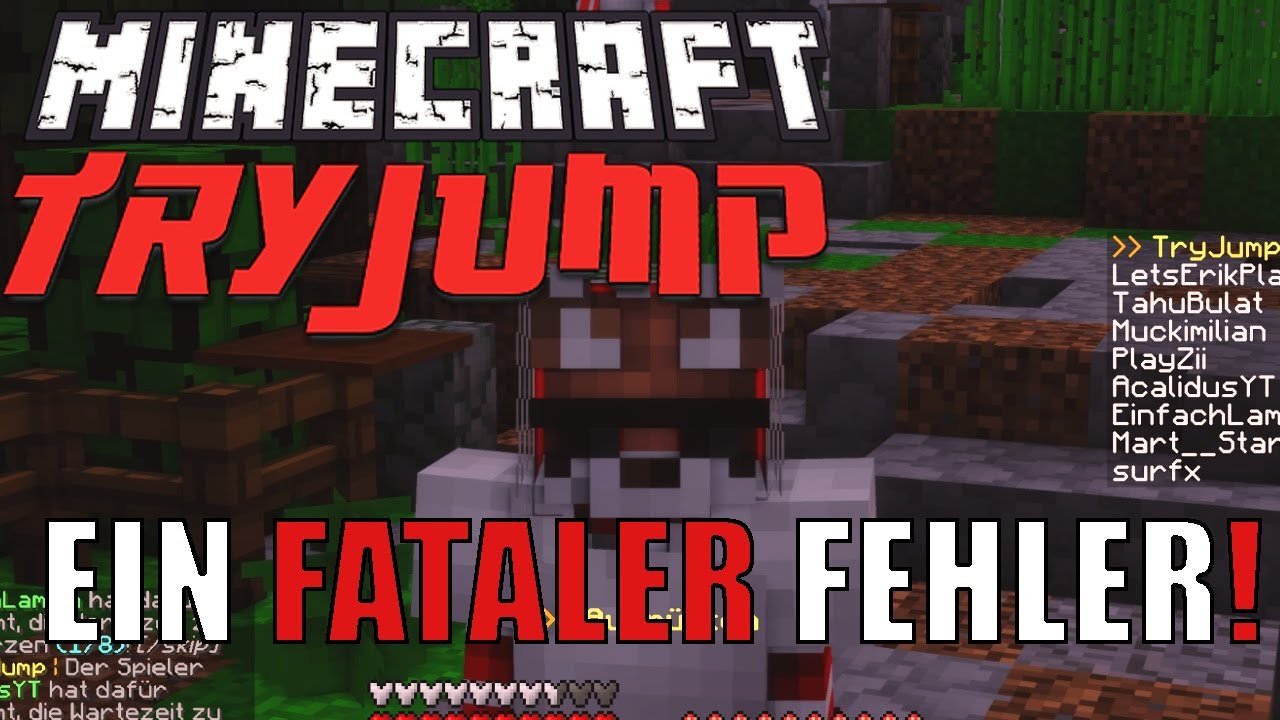 Ich bim dumm :3 und Siegreich! + Livestreams!! ♥ Minecraft TryJump ...