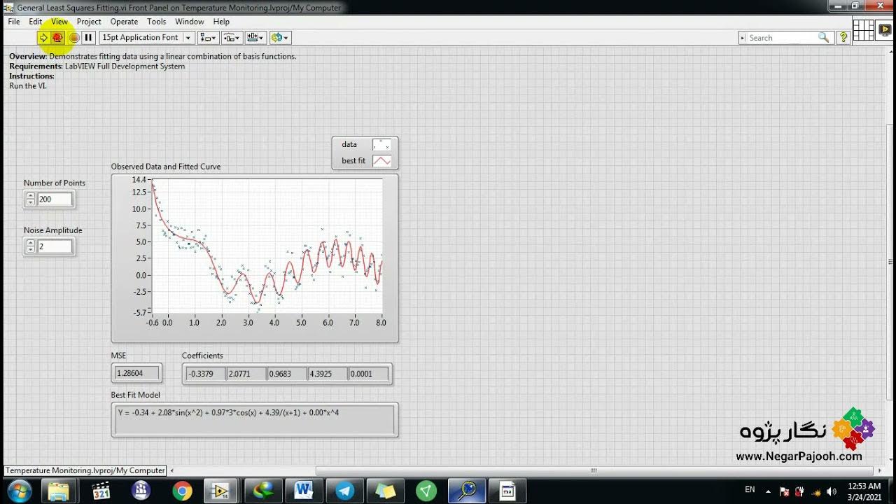 Least Squares Fitting- LabVIEW - YouTube