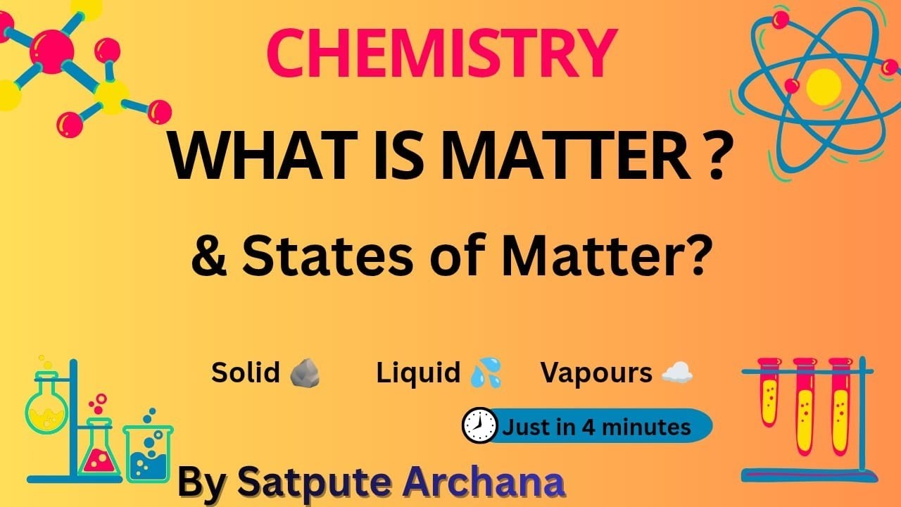 What Is Matter & States of Matter | Solid Liquid Gas in 4 Minutes ...