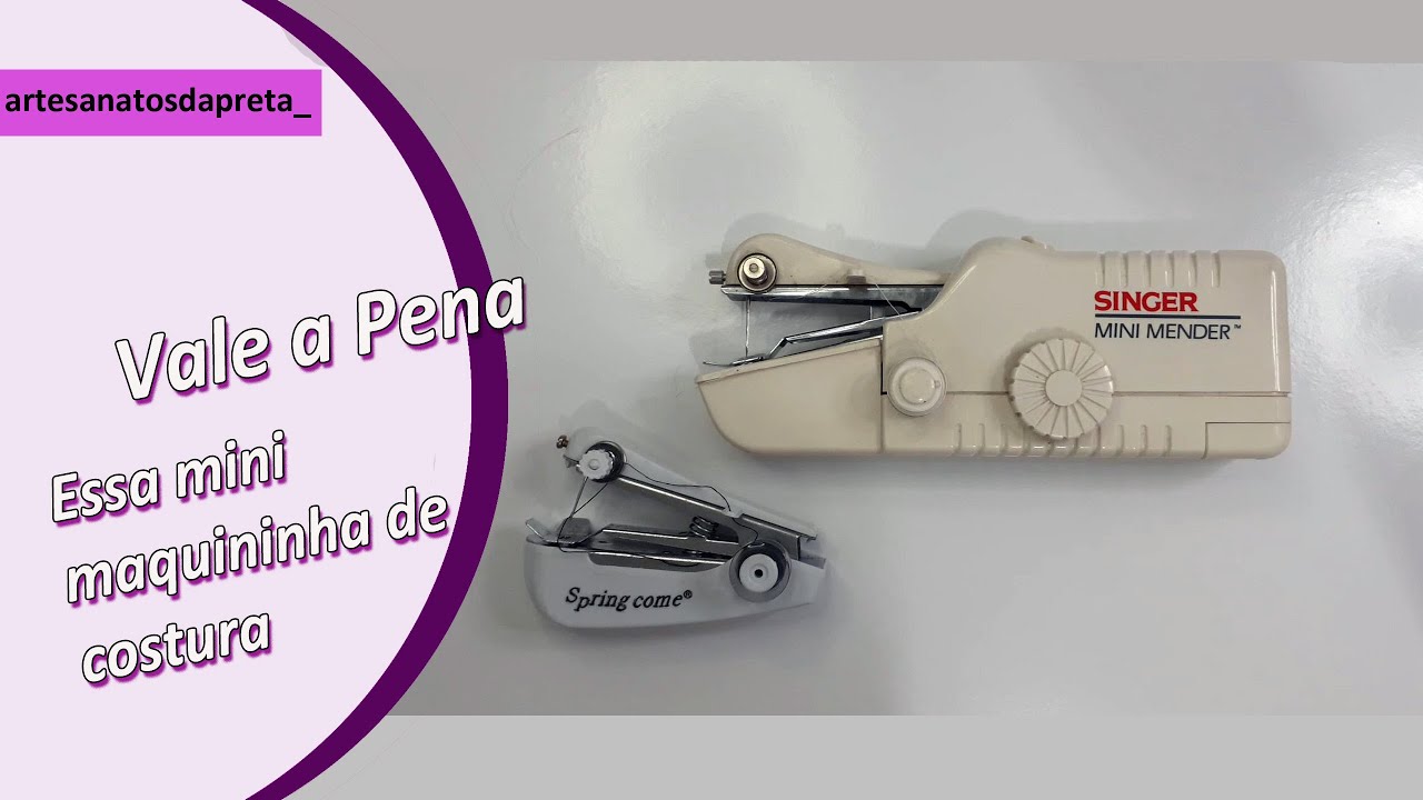 Mini Maquina de costurar da singer com pilha - VALE A APENA - YouTube
