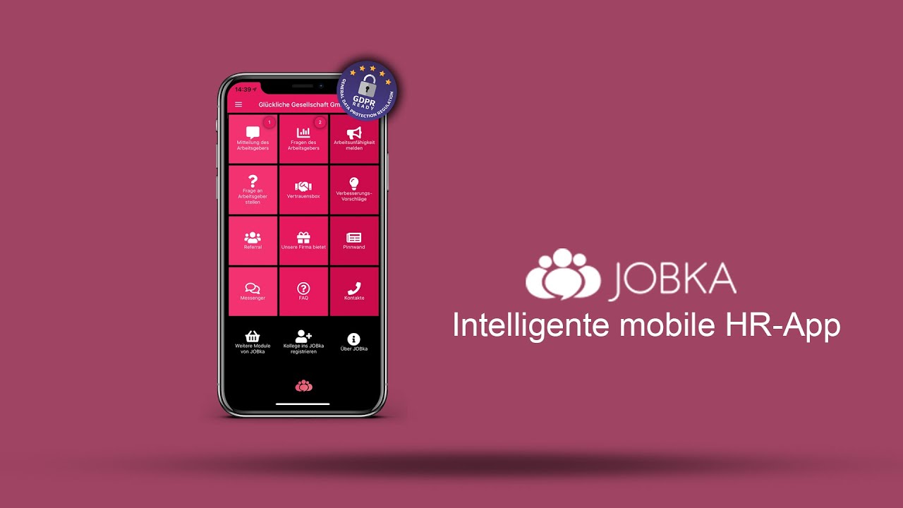 JOBka - Smart HR mobile intranet - YouTube