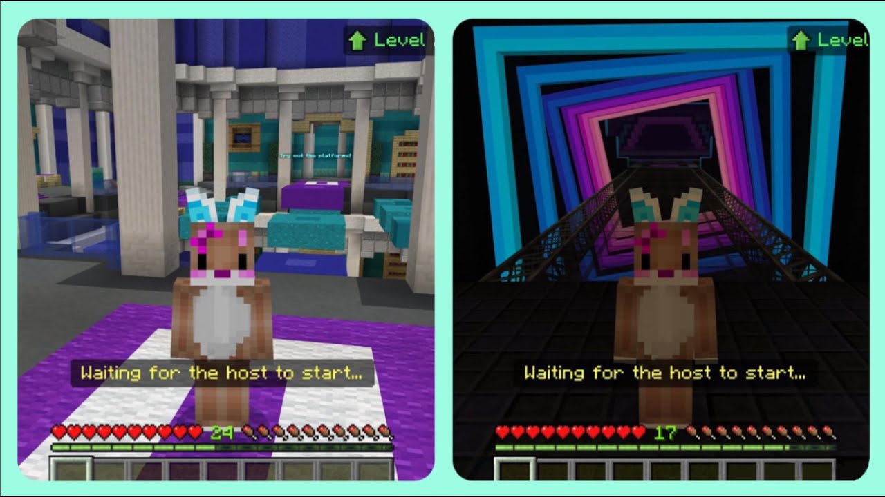 Minecraft Block Drop and Block Party on Hive - YouTube