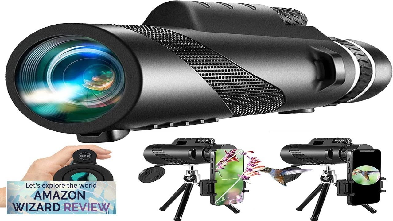 80X100 Monoculars for Adults High Power Monocular Telescope for ...