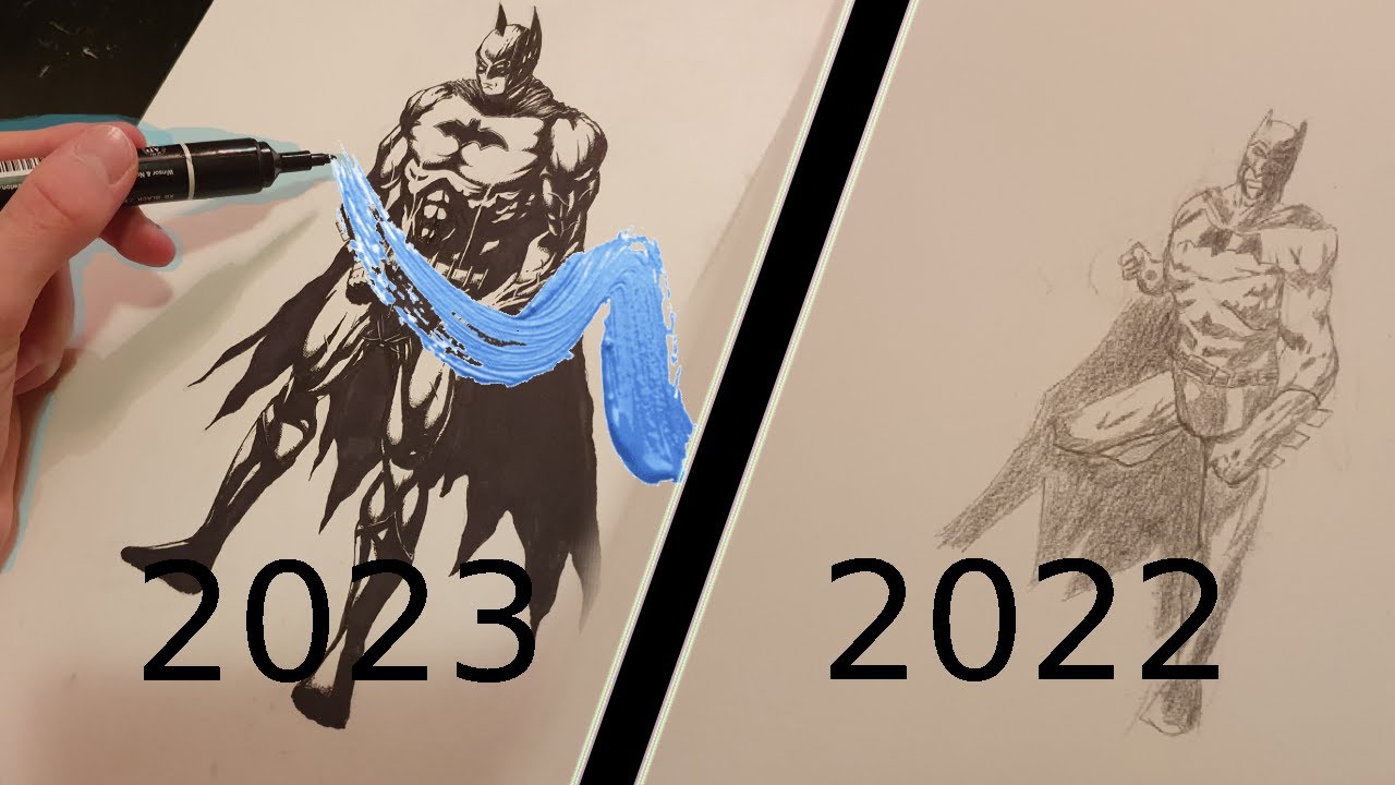 Redrawing old bad art - YouTube