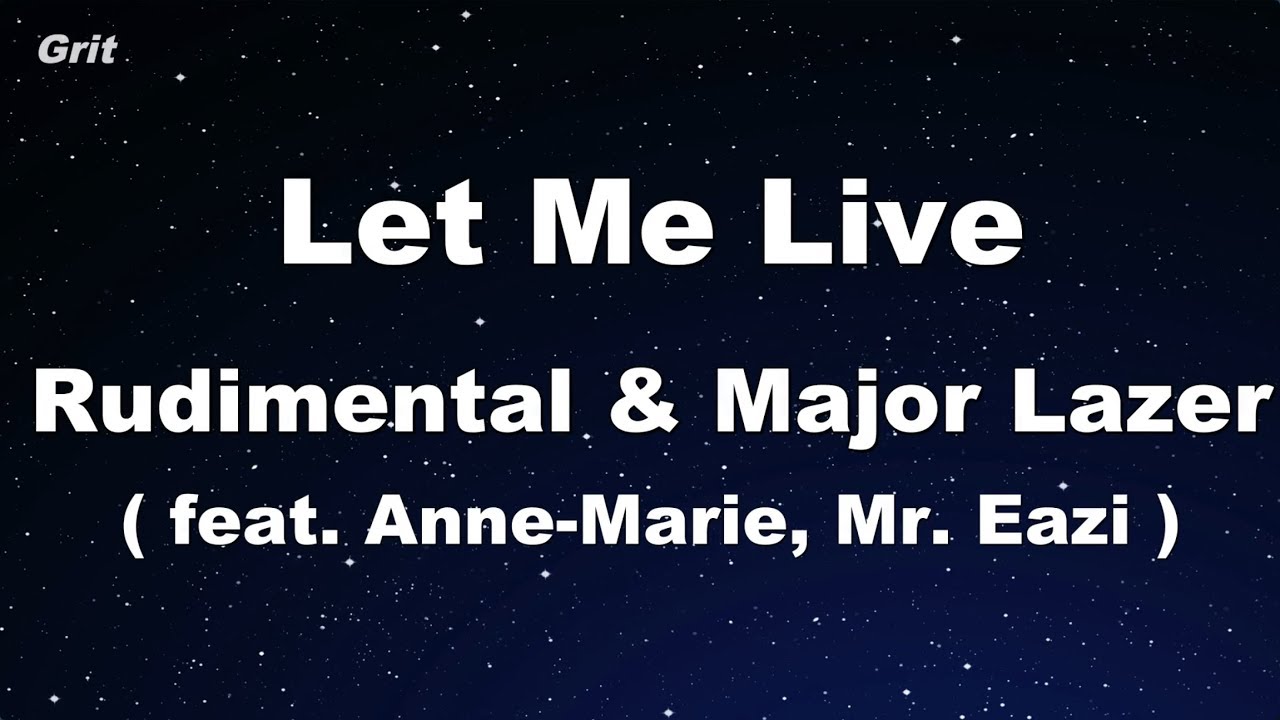 Let Me Live feat. Anne-Marie & Mr. Eazi - Rudimental & Major Lazer ...
