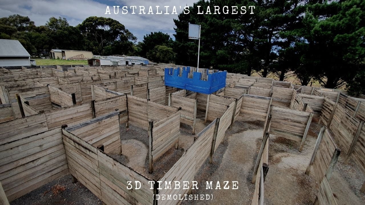 Australia's Largest 3D Timber Maze.....Abandoned? - YouTube