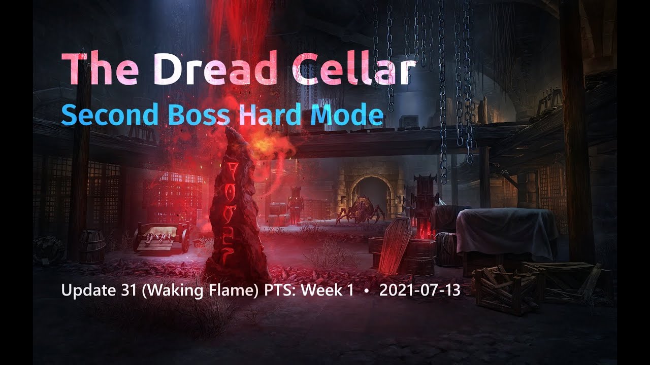 ESO - The Dread Cellar - Second Boss Hard Mode (Waking Flame PTS Week 1 ...