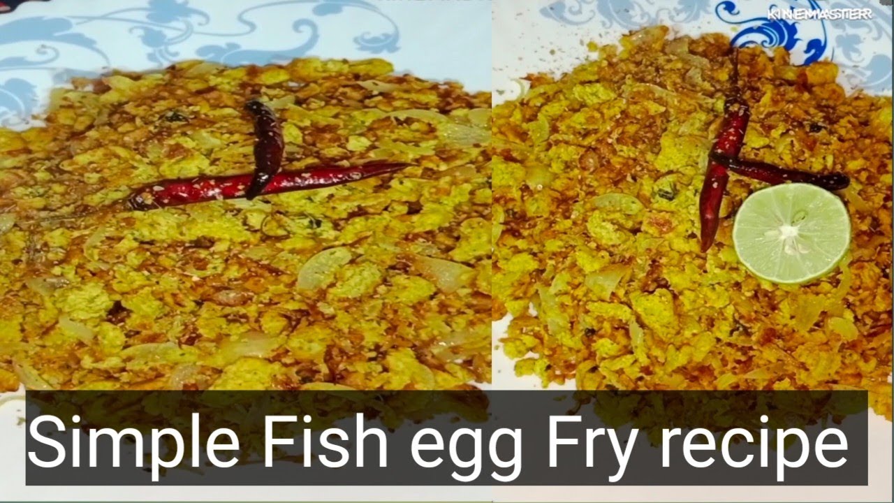Easy Fish Egg Fry recipe....... - YouTube