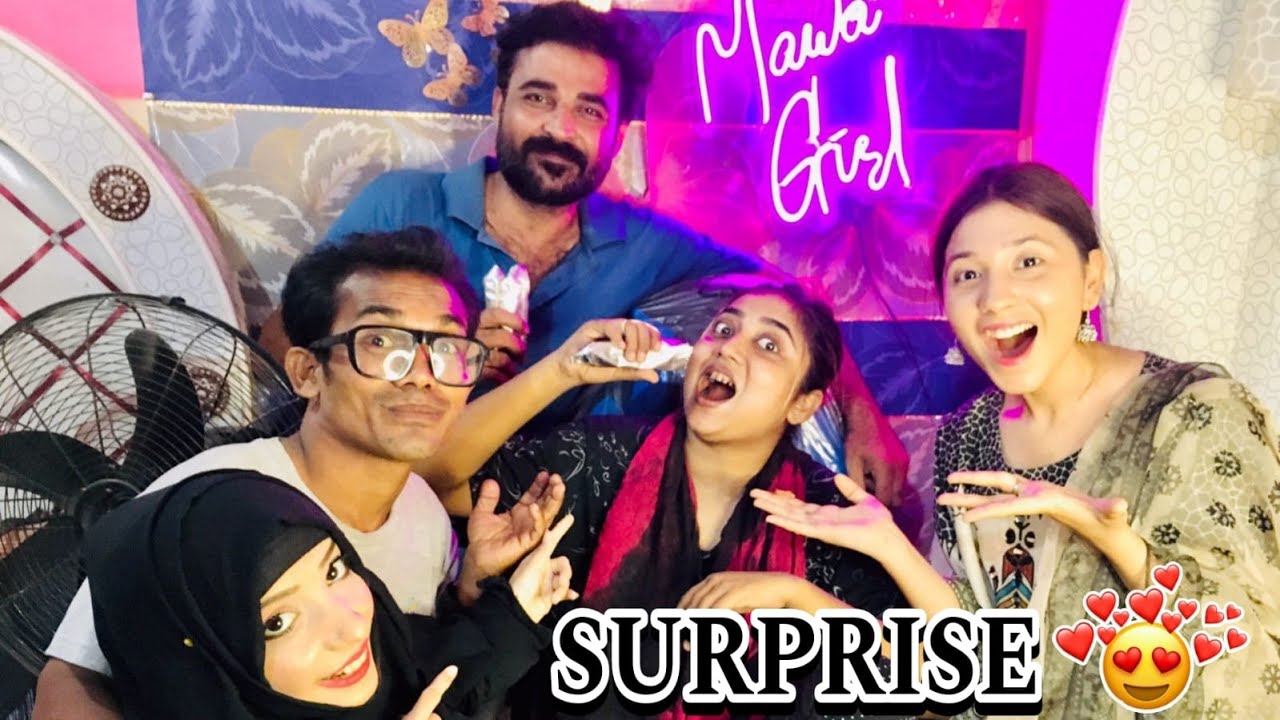 Sanober Mawa Girl Ko Dia Surprise Unkay Ghr Jakar 😍| A Surprise Visit ...