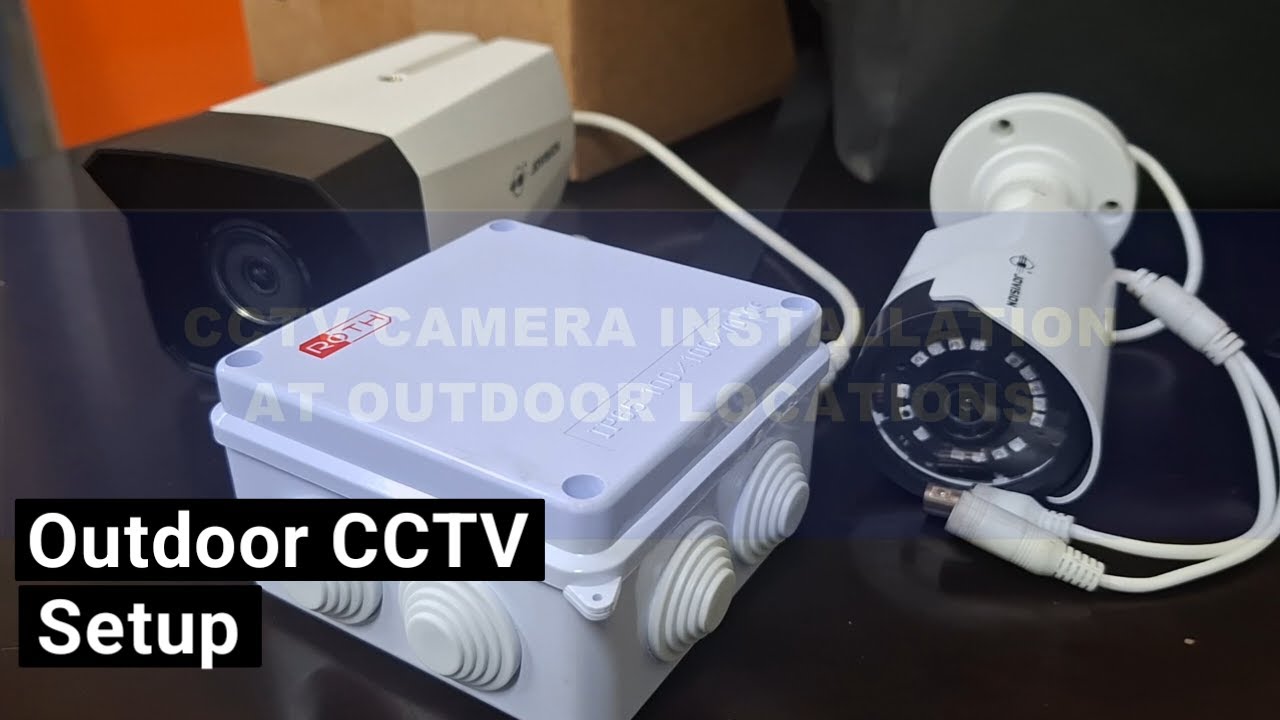 cctv camera installation at outdoor locations - YouTube