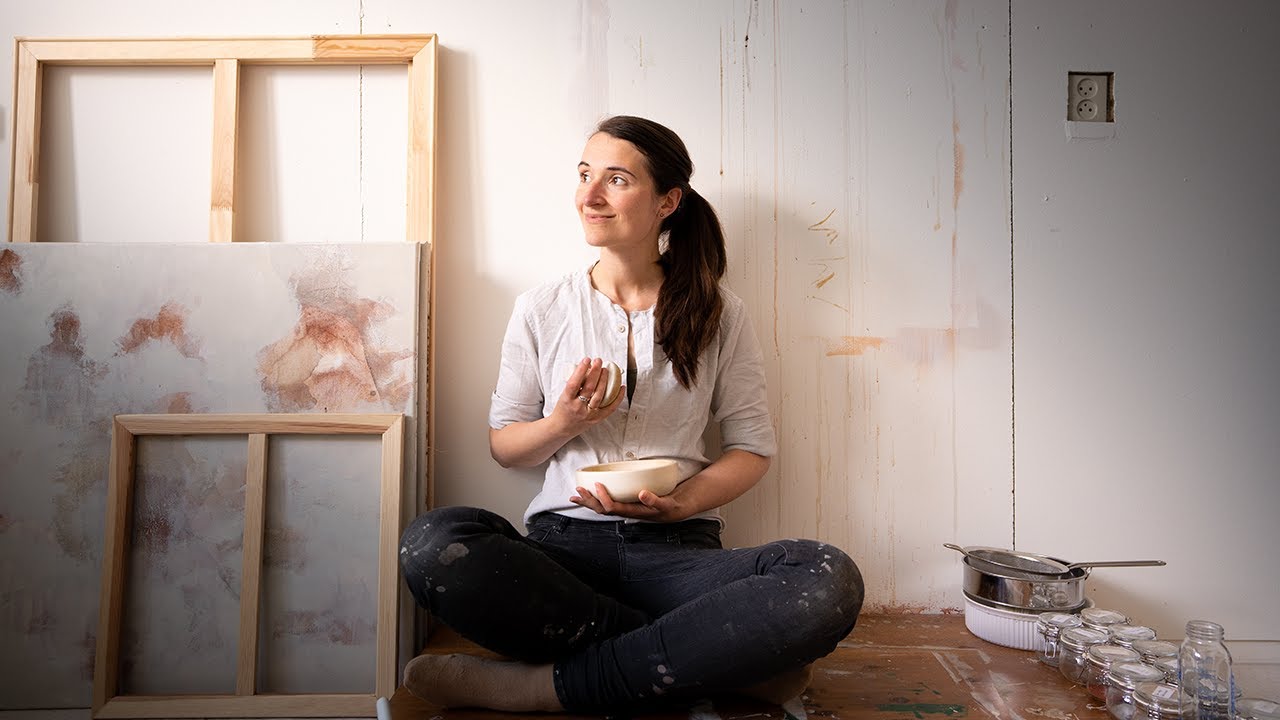 Relax with me in my tiny art studio | Slow Creative Life - YouTube