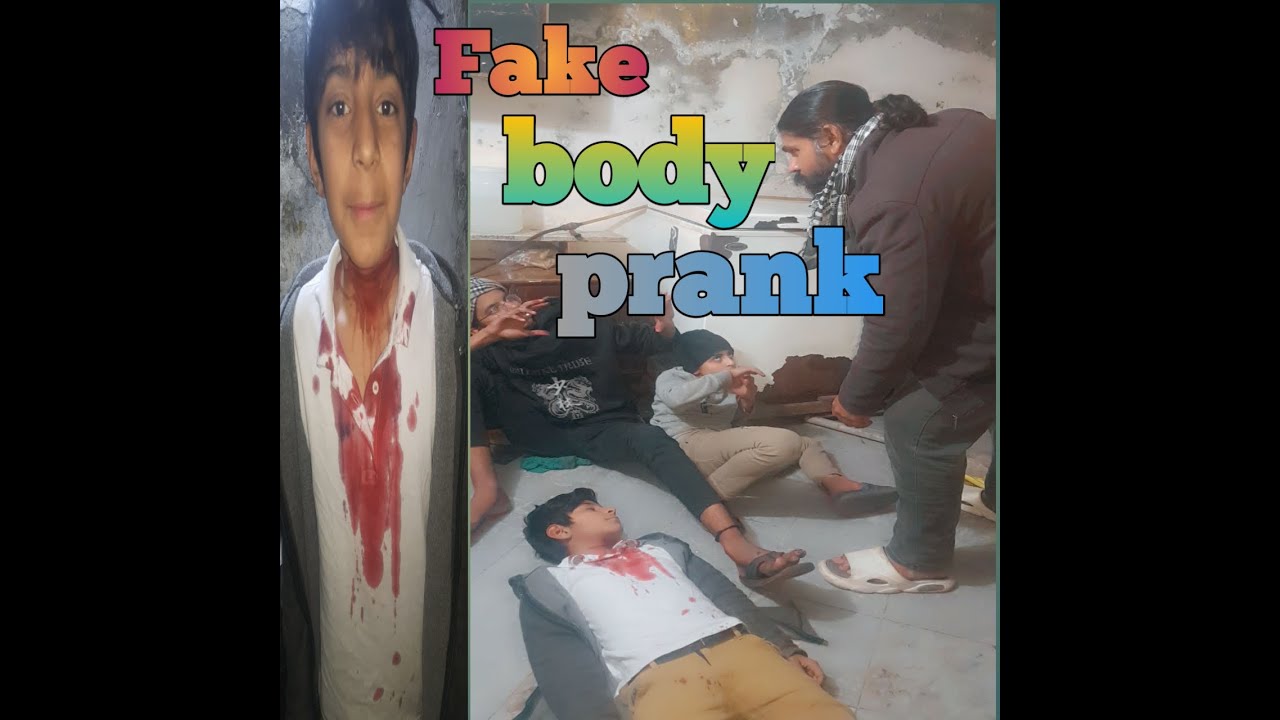 Fake body prank - YouTube
