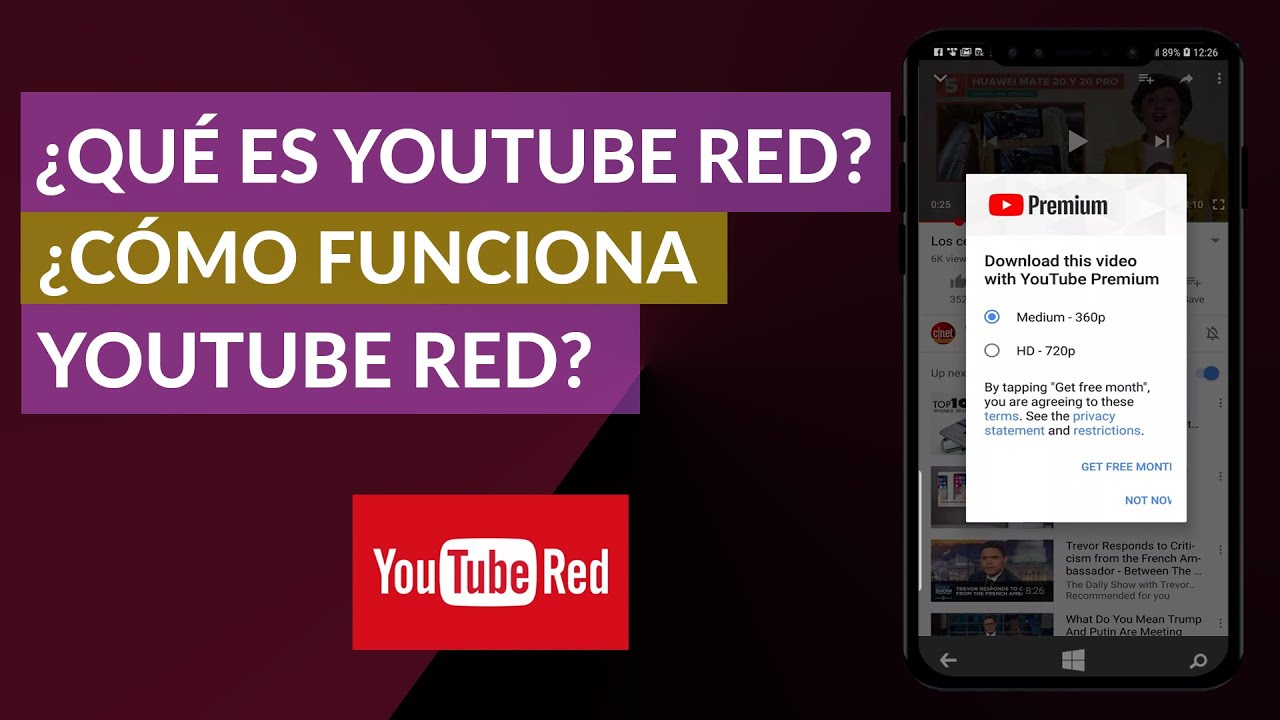 Qué es YouTube Red | Cómo Funciona YouTube Red - YouTube