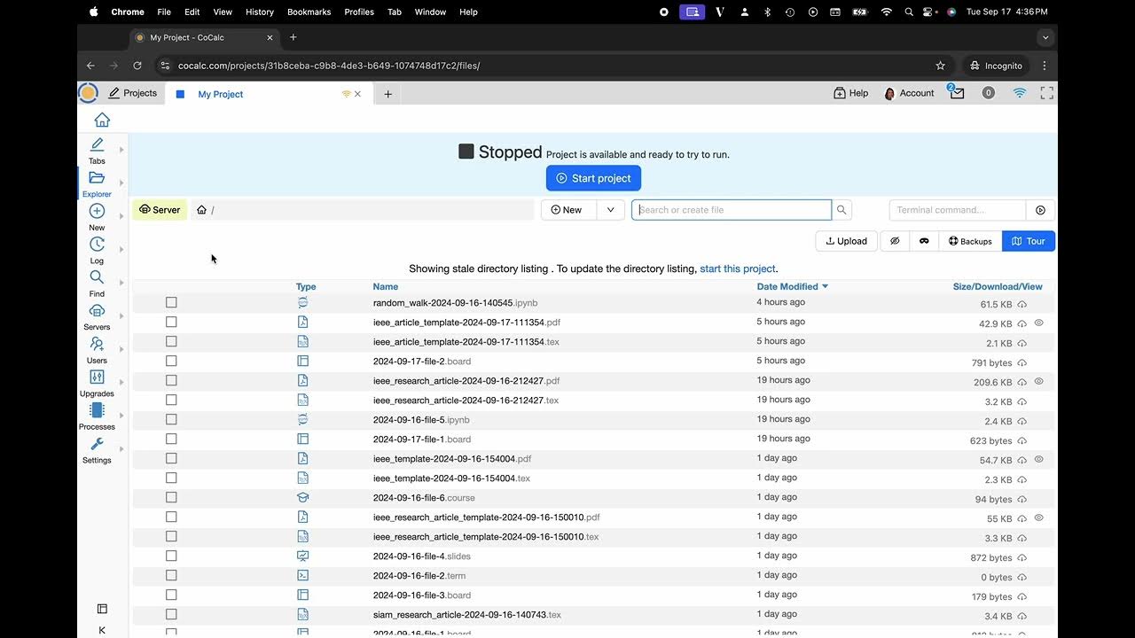 How to Start Your CoCalc Project - YouTube