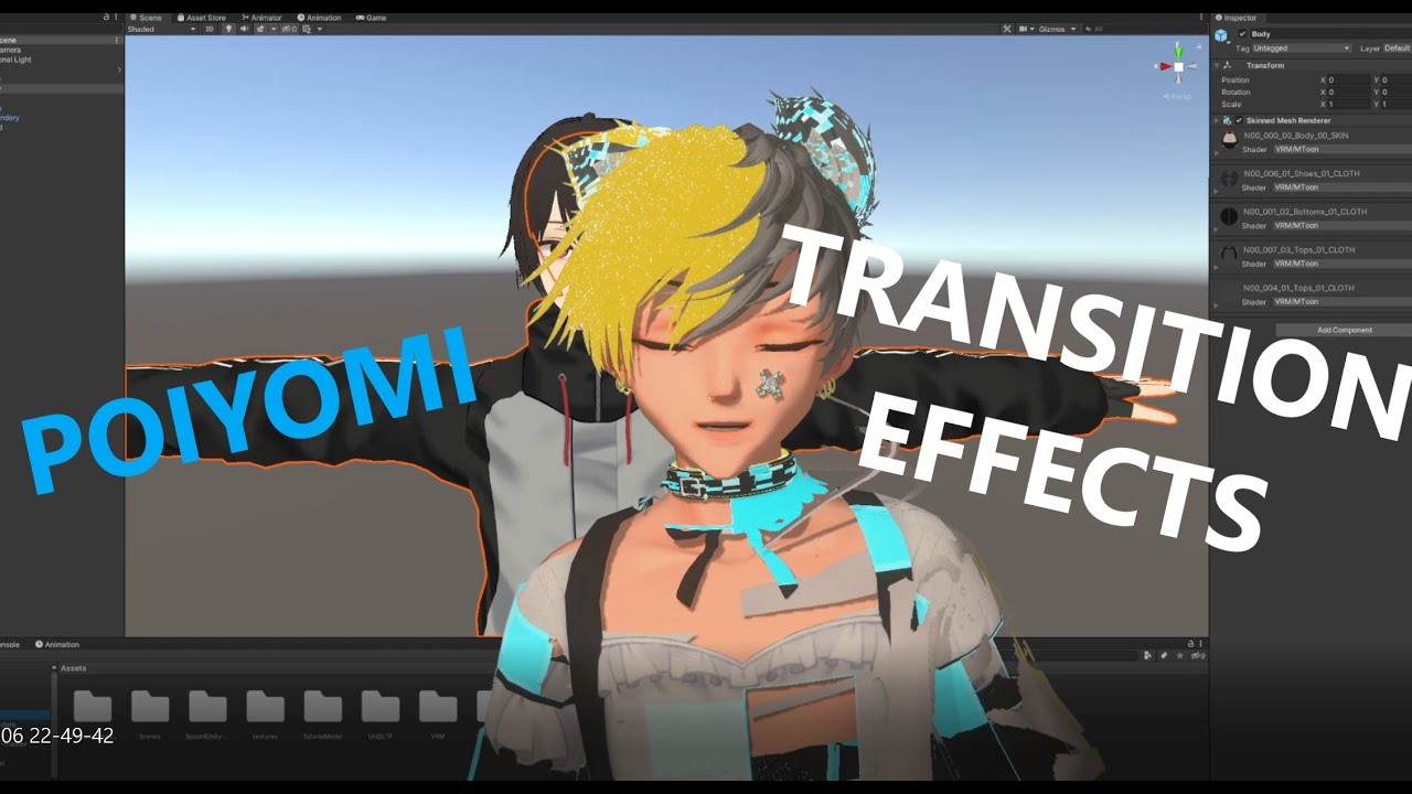 Speed Tutorial - Clothing Transitions with Poiyomi for Vroid - YouTube