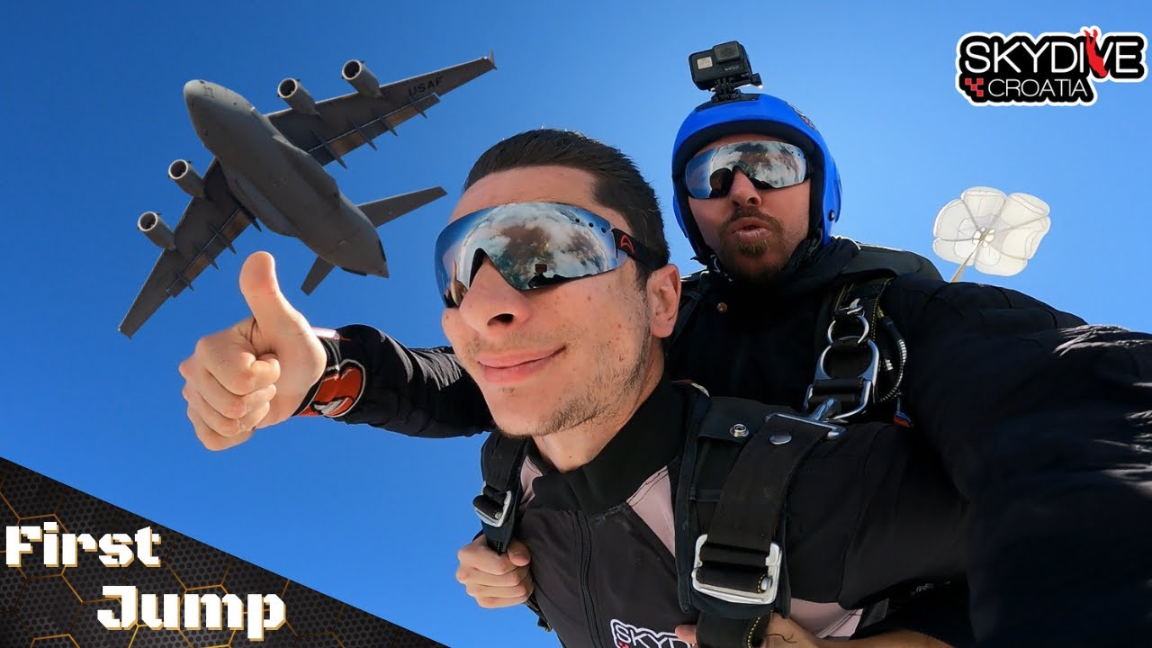 First Skydive - My first Parachute Jump - Skydive Croatia - YouTube