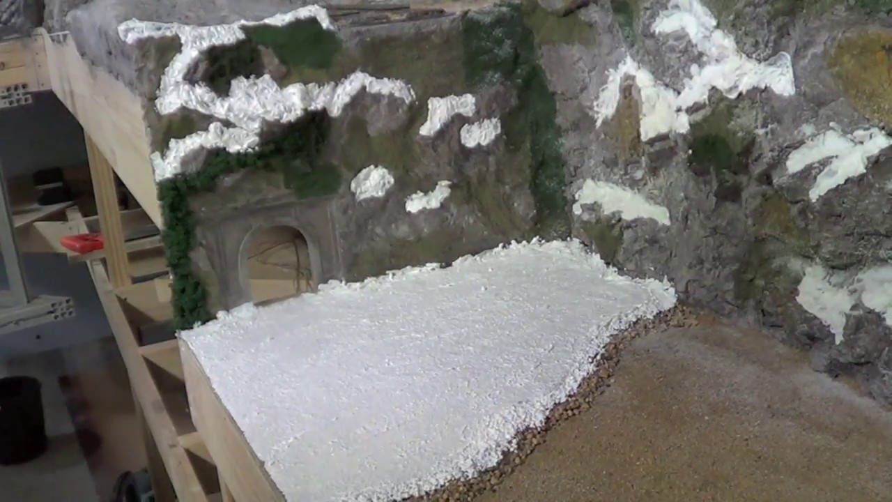 Trestle Bridge Lake Scene Completed Part 3 "Model Trains" - YouTube