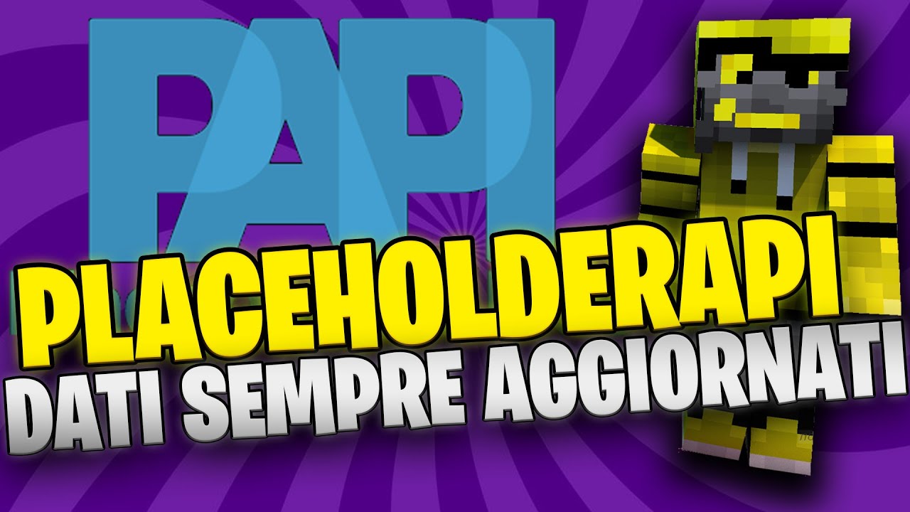 COME AVERE STATISTICHE SEMPRE *AGGIORNATE* CON PAPI! COME SETTARE *PLACEHOLDERAPI* MINECRAFT ...