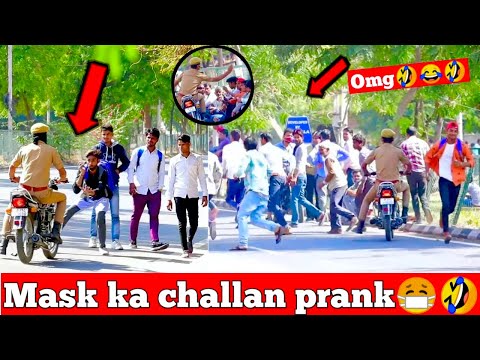 Mask😷Ka Challan Prank || Part 5 ||    Ayanpranktv || Prank in India