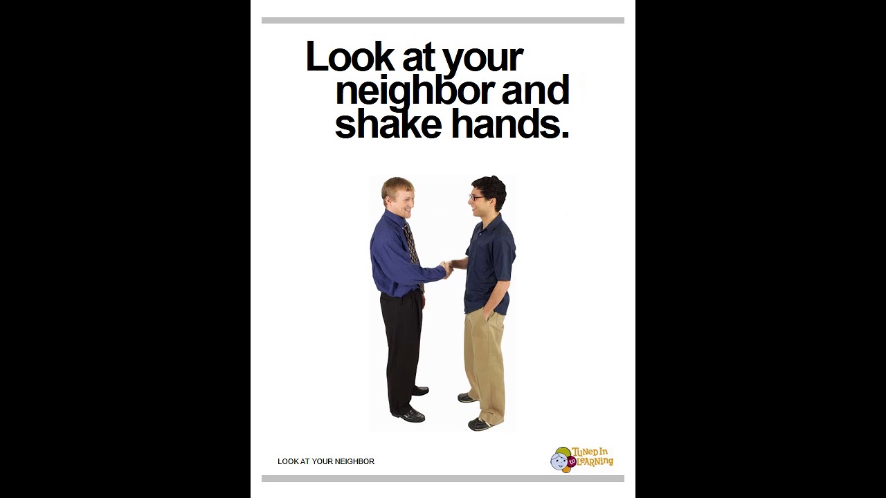 Look at your Neighbor- Tuned Into Learning - YouTube