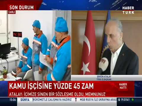 TÜRK-İŞ Genel Başkanı Ergün ATALAY, Habertürk TV’ye açıklamalarda bulundu.