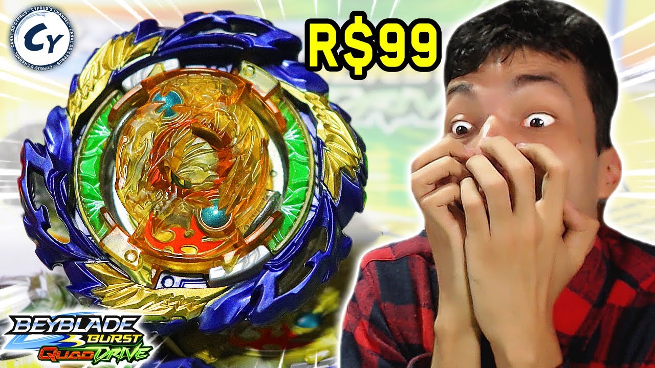 PAGUEI R$99 NO VANISH FAFNIR F7 Unboxing Beyblade Burst Quad Drive ...