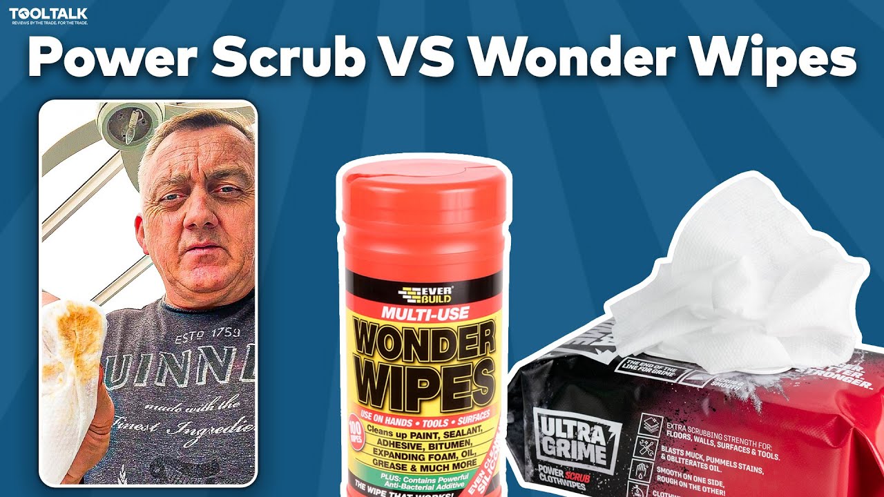 Comparison of UltraGrime Power Scrub & Everbuild Wonder Wonder Wipes By ...